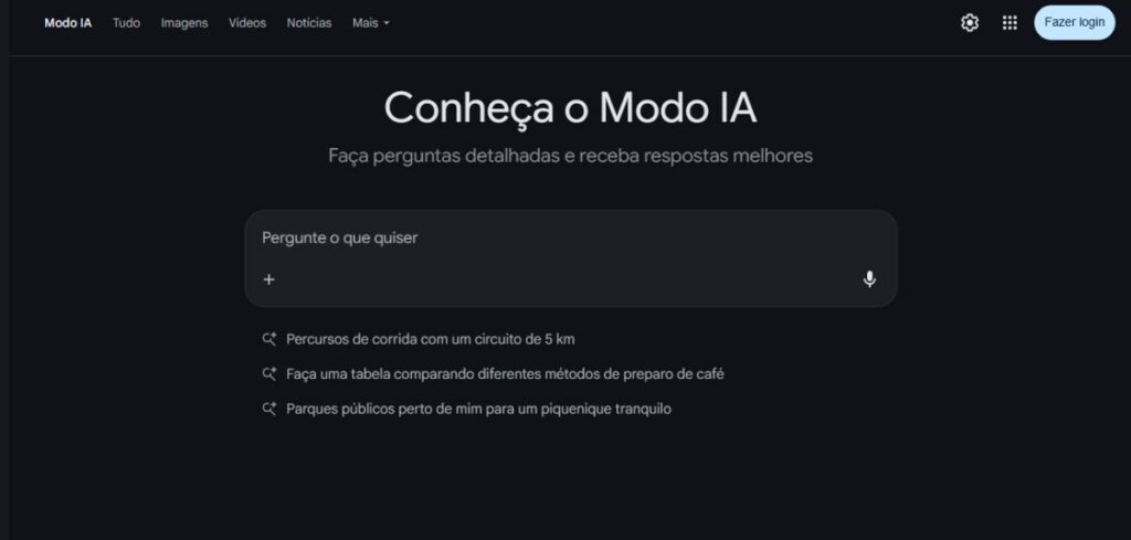 O que é o modo IA do Google e o que você pode fazer com ele? | SUA IMPRENSA